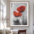 Begin Home Decor C1FM3648OU69A8 36 x 48 in. Two Red Flowers on ...