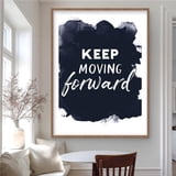 Begin Home Decor C1FM3648OY13QD 36 x 48 in. Keep Moving Forward ...