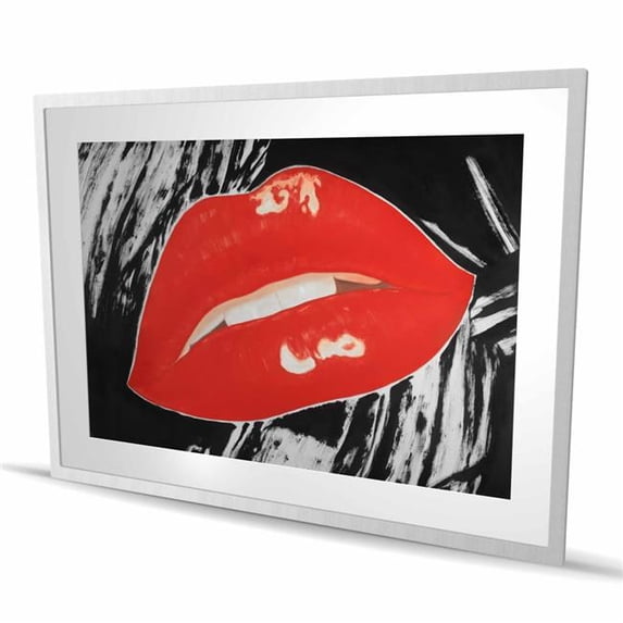 Begin Home Decor C1FM3648PUL15H 36 x 48 in. Red Woman Kissable Glossy ...