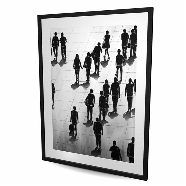 Begin Home Decor C1FM3648QLF63D 36 x 48 in. Silhouettes of People on ...
