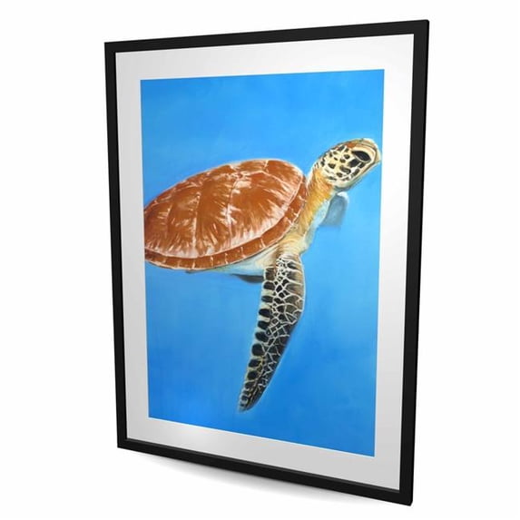 Begin Home Decor C1FM3648RZGSIC 36 x 48 in. Green Aquatic Turtle ...