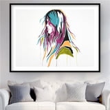 Begin Home Decor C1FM3648VLQDAG 36 x 48 in. Graffiti Street Art Woman ...