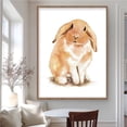 Begin Home Decor C1FM3648VPCHA7 36 x 48 in. Lop-Rabbit Framed Art Print ...
