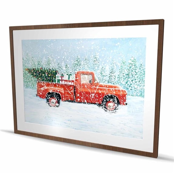 Begin Home Decor C1FM3648WQB5X9 36 x 48 in. Christmas Tree Truck ...