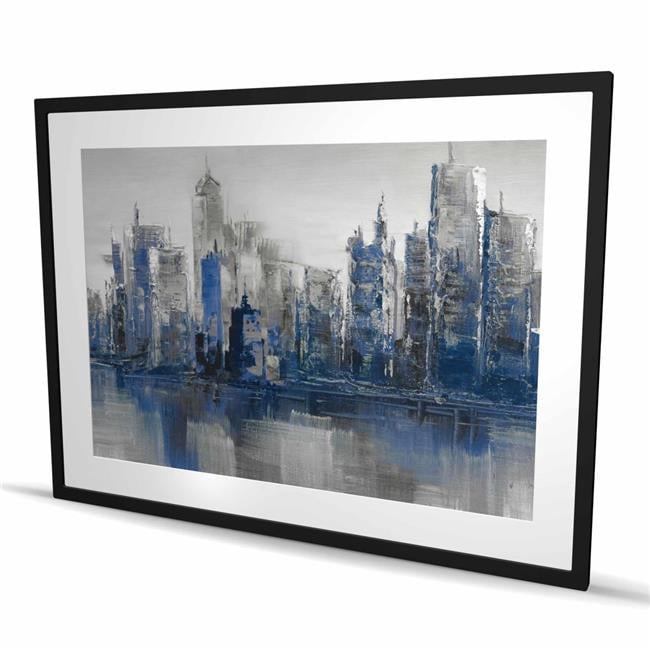 Begin Home Decor C1FM3648WUEPP1 36 x 48 in. Melancholy City - Framed ...