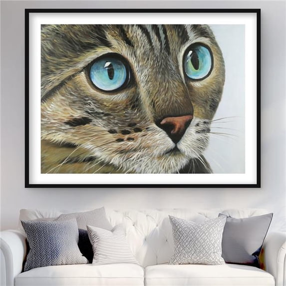 Begin Home Decor C1FM3648Y6A7IF 36 x 48 in. Curious Cat Portrait ...