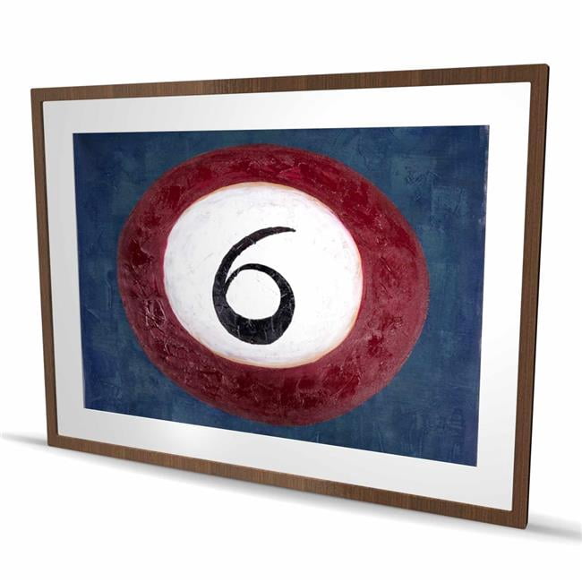 Begin Home Decor C1FM3648ZCN0LH 36 x 48 in. Billiard Ball No6 - Blue ...