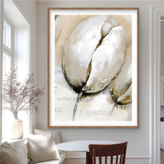 Begin Home Decor C1FM3648ZKTOPO 36 x 48 in. Tulips with Typography ...