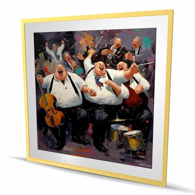 Begin Home Decor C1FM4848000NQP 48 x 48 in. Loud Noise - Musical Man ...