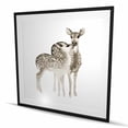 Begin Home Decor C1FM48480AS8NT 48 x 48 in. Sepia Fawns Love - Brown ...