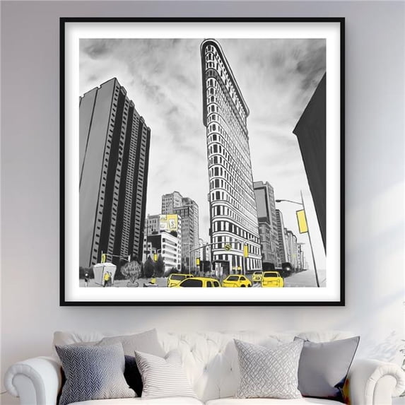 Begin Home Decor C1FM48484A60GM 48 x 48 in. Flatiron Building Print ...