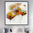 Begin Home Decor C1FM48484FVMXC 48 x 48 in. Color Dotted Flowers ...