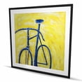 Begin Home Decor C1FM48488YWCGI 48 x 48 in. Blue Bike on Yellow ...