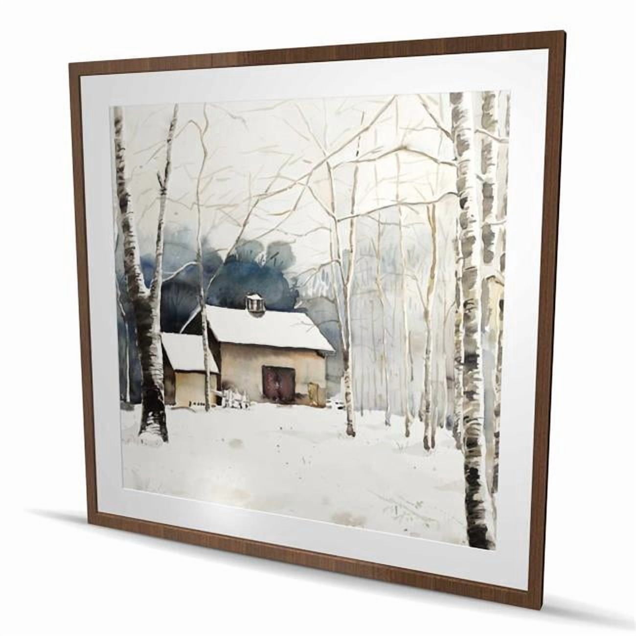 Begin Home Decor C1FM4848A177BG 48 x 48 in. Small Winter Barn ...