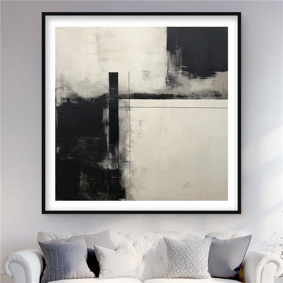 Begin Home Decor C1FM4848CDCI18 48 x 48 in. Grunge Lines - Abstract ...