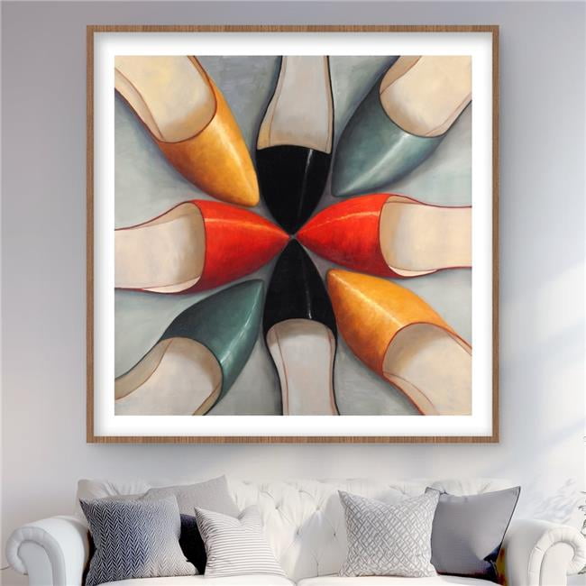 Begin Home Decor C1FM4848CZSIGC 48 x 48 in. Women Shoes - Contemporary ...