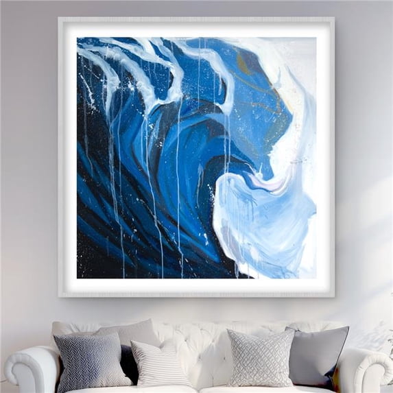 Begin Home Decor C1FM4848E8O8ZA 48 x 48 in. Abstract Wave in Motion ...