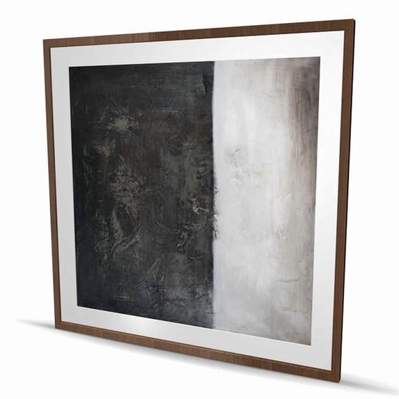Begin Home Decor C1FM4848EUC24B 48 x 48 in. Abstract Shape Gray Bedroom ...