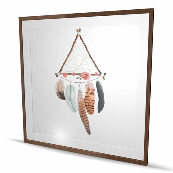 Begin Home Decor C1FM4848GADCTH 48 x 48 in. Triangular Dream Catcher ...