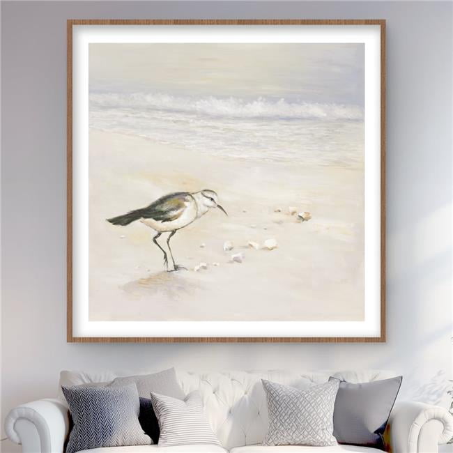 Begin Home Decor C1FM4848IVEYAU 48 x 48 in. Semipalmated Sandpiper on ...