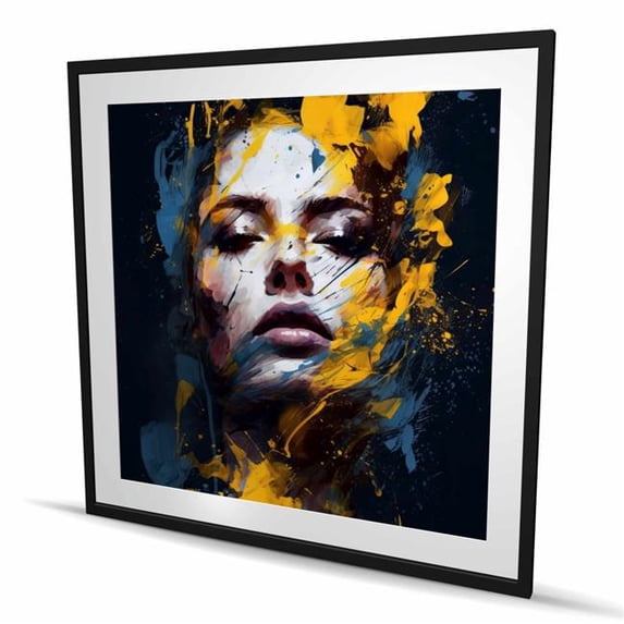 Begin Home Decor C1FM4848KM7ZME 48 x 48 in. Sensual Tornado - Yellow ...