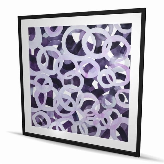Begin Home Decor C1FM4848NIK1F5 48 x 48 in. Abstract Purple Circles ...