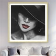 Begin Home Decor C1FM4848S03D0I 48 x 48 in. Mysterious Red Lips Lady ...