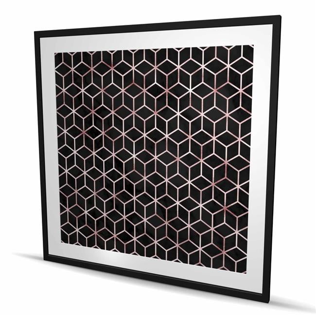 Begin Home Decor C1FM4848XAQBGS 48 x 48 in. Symmetry - Pink Pattern ...