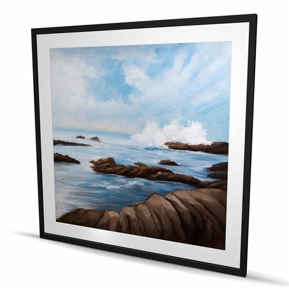 Begin Home Decor C1FM4848ZDQRNW 48 x 48 in. Seaside Wave - White Travel ...