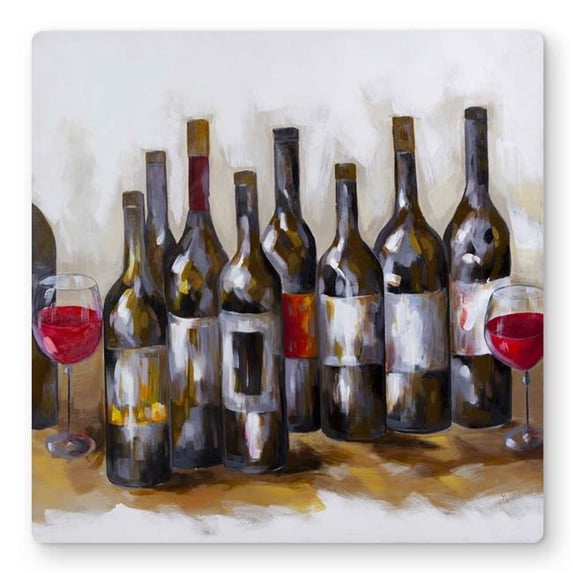 Begin Home Decor C1MP16160KUWAW 16 x 16 in. Red Holidays Metal Print ...