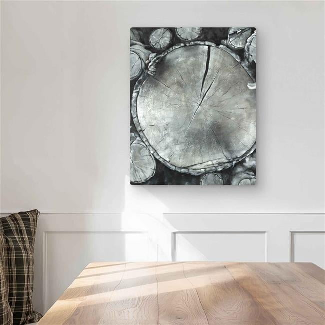 Begin Home Decor C1MP1620BLNPHW 16 x 20 in. Stacked Wood Logs Wall Art ...