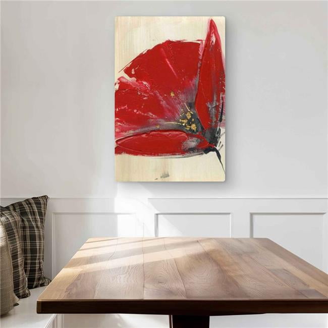 Begin Home Decor C1MP20307SKN8W 20 x 30 in. Three Red Flowers Wall Art ...