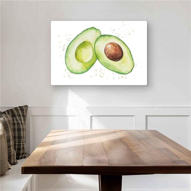 Begin Home Decor C1MP2030EYANO8 20 x 30 in. Watercolor Open Avocado ...