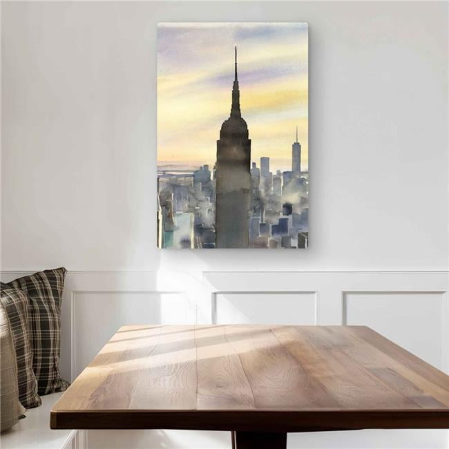 Begin Home Decor C1MP2030UMH4S4 20 x 30 in. Sunset Over York City ...