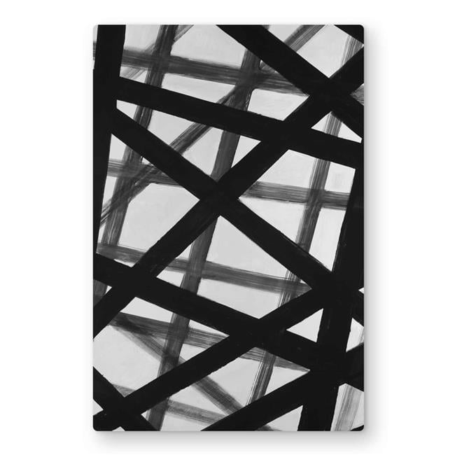 Begin Home Decor C1MP2436GVXH17 24 x 36 in. Abstract Bold Lines - Metal ...