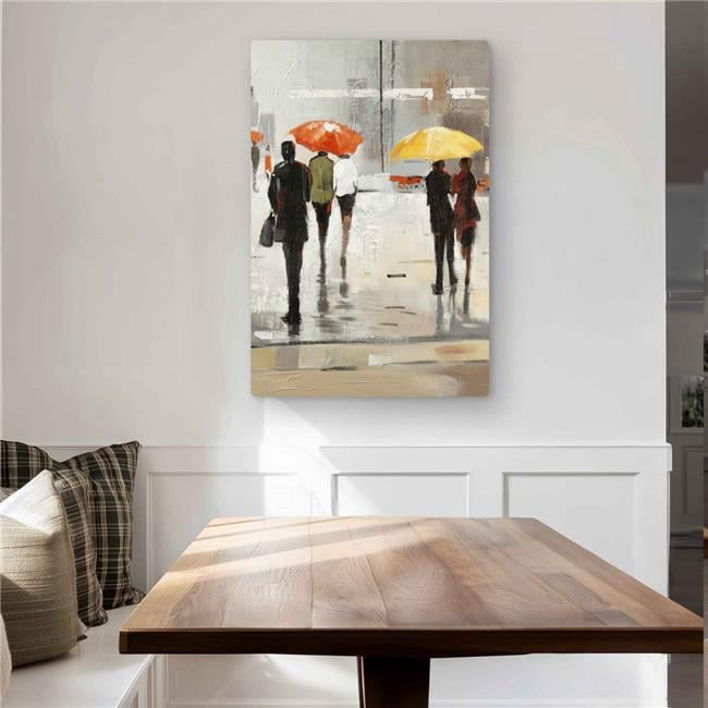 Begin Home Decor C1MP2436R4KVGB 24 x 36 in. Abstract Passersby with ...