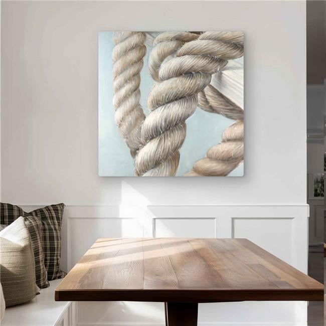 Begin Home Decor C1MP323214PMI4 32 x 32 in. Boat Rope Knot Closeup ...