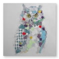 Begin Home Decor C1MP3232879RXO 32 x 32 in. Textured Abstract Owl ...
