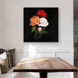 Begin Home Decor C1MP3232R5G53Z 32 x 32 in. Three Beautiful Rose ...