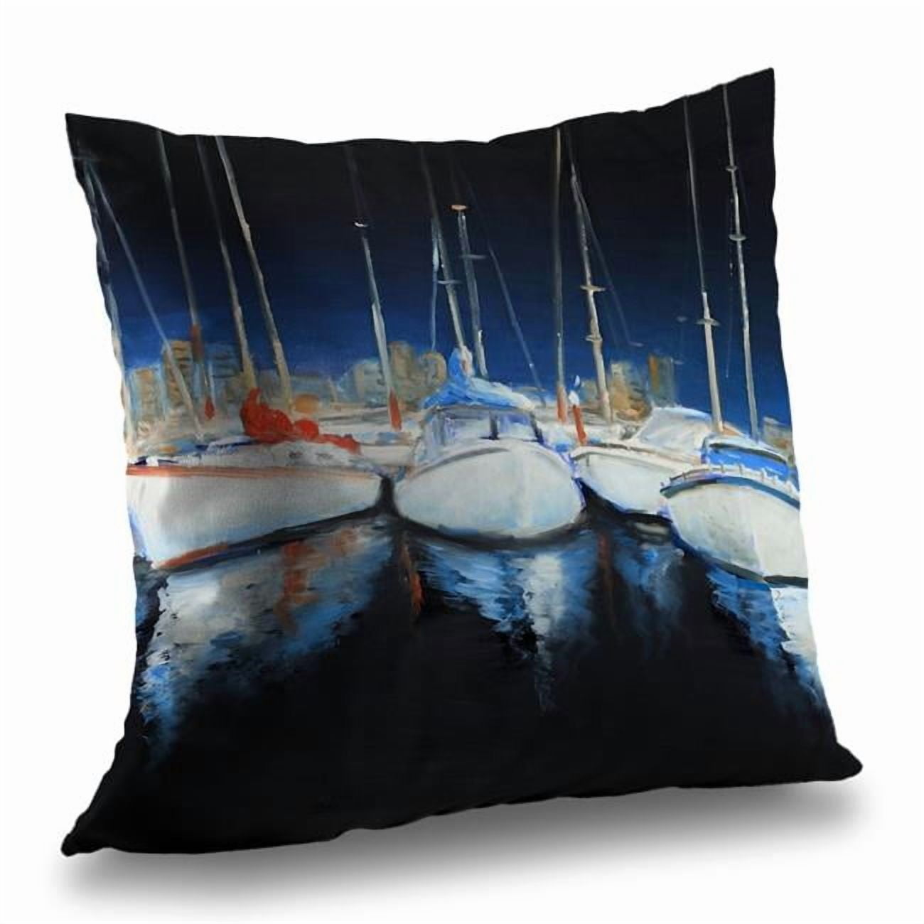 Begin Home Decor C1PC14149XTJT2 14 x 14 in. Evening At the Marina ...