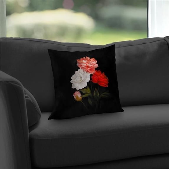Begin Home Decor C1PC1414FIGEUI 14 x 14 in. Small Bundle of Roses ...