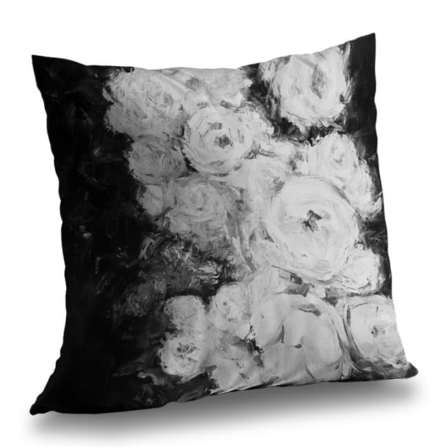 Begin Home Decor C1PC1414LA02YP 14 x 14 in. Monochrome Rose Garden ...