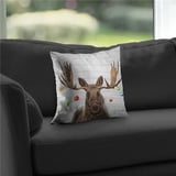 Begin Home Decor C1PC1414V364MC 14 x 14 in. Moose Has Christmas Balls ...