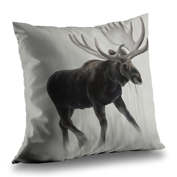 Begin Home Decor C1PC1414VYDNCO 14 x 14 in. Walking Moose Rustic ...