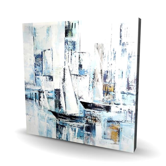 Begin Home Decor C1RC2424UPF583 24 x 24 in. Abstract Shapes & Boats ...