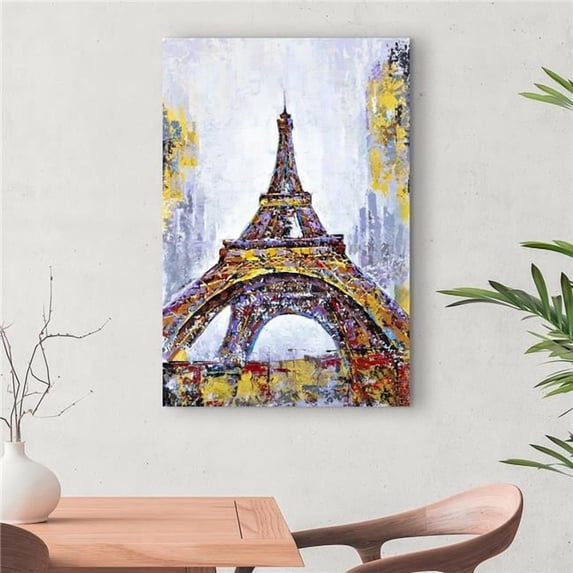 Begin Home Decor C1RC24364IY0Z7 24 x 36 in. Abstract Paint Splash ...