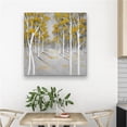 Begin Home Decor C1RC32327SHDTP 32 x 32 in. Yellow Birch Forest ...