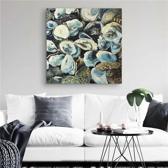 Begin Home Decor C1RC3232BV3GDW 32 x 32 in. Oyster Shells - Gastronomy ...