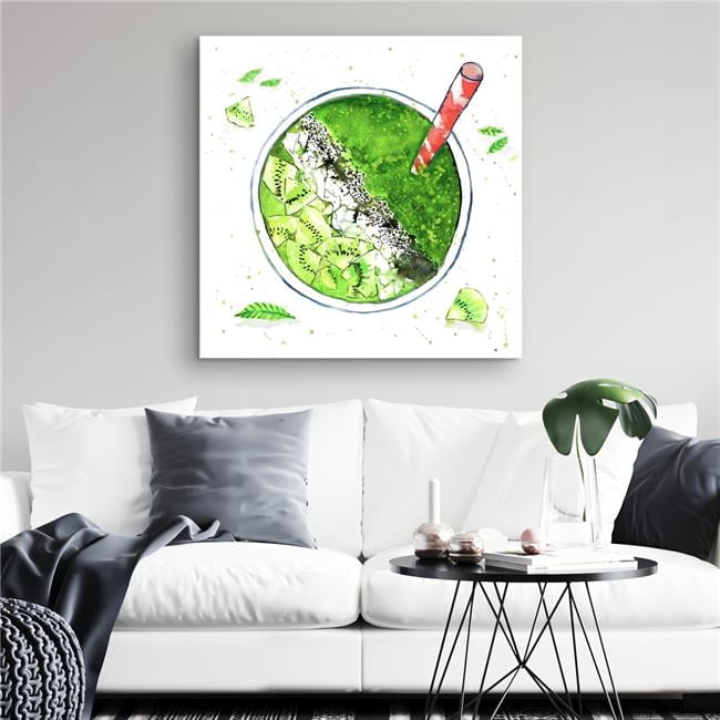 Begin Home Decor C1RC3232UWNVLJ 32 x 32 in. Green Smoothie - Gastronomy ...