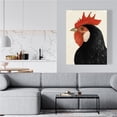 Begin Home Decor C1RC3648CXL1ID 36 x 48 in. Beautiful Black Hen Canvas ...